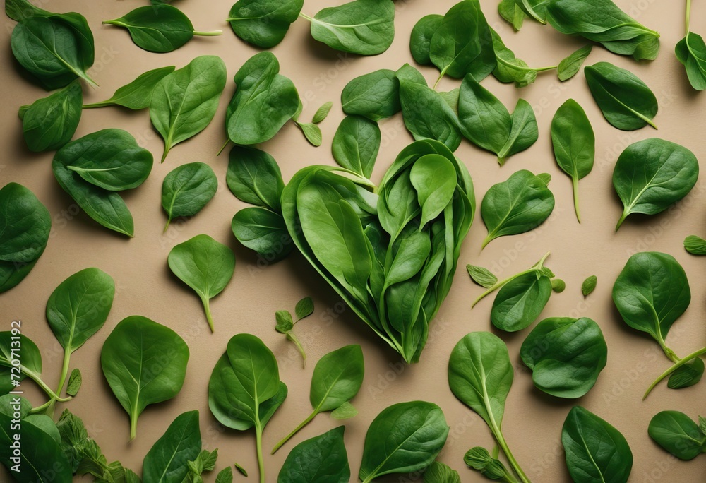 Illustration Stock Valentine's Day fresh Heart shape leaves love ...