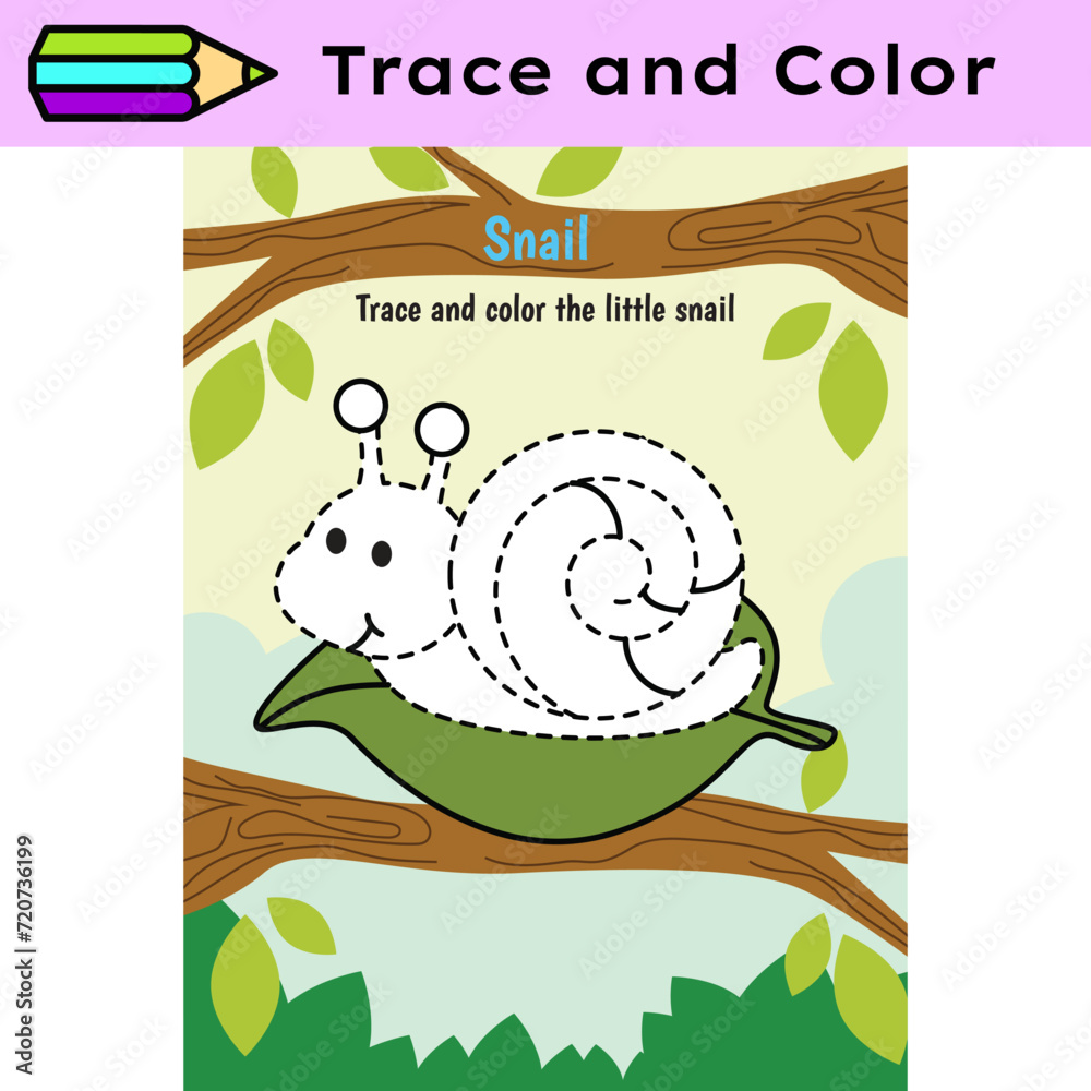 Pen tracing lines activity worksheet for children. Pencil control for ...