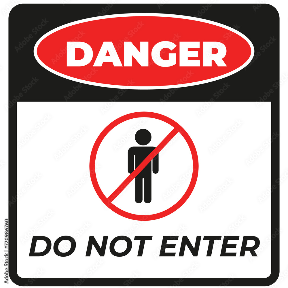 Danger, do not enter sign, Authorized Personnel only / Peligro, No ...