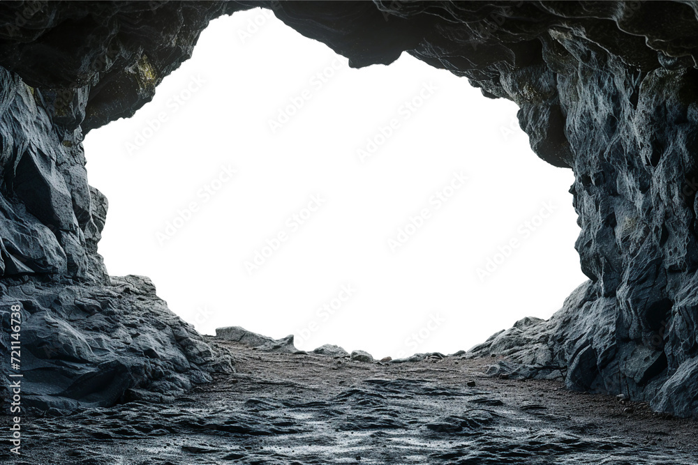 Cavern, transparent background, isolated image, generative AI Stock ...