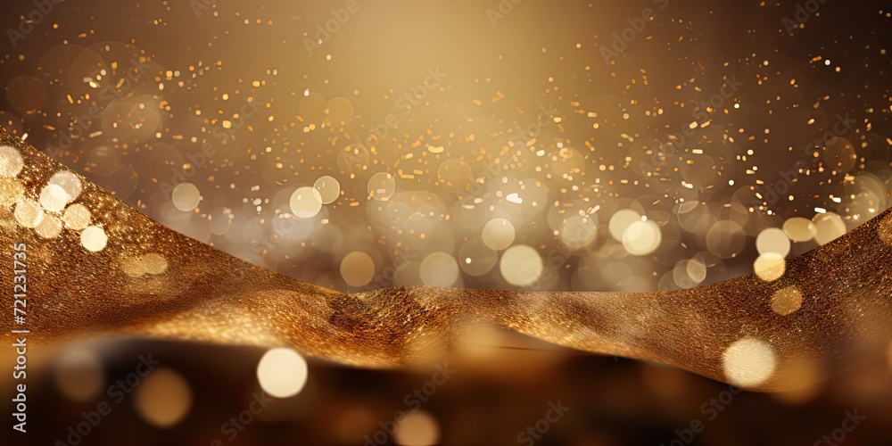 Gold Glittering Sparkles Pattern, Glitter Confetti Background, Color ...