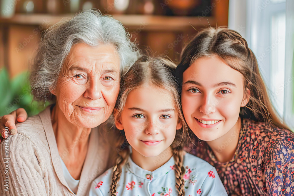 Moment that highlights the union between different generations of women ...