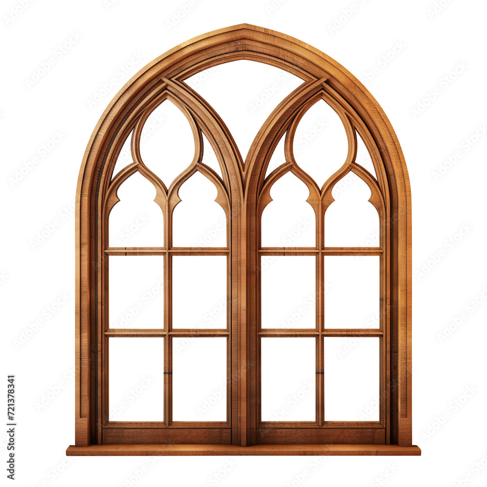 wooden window frame isolated on transparent background Remove png ...