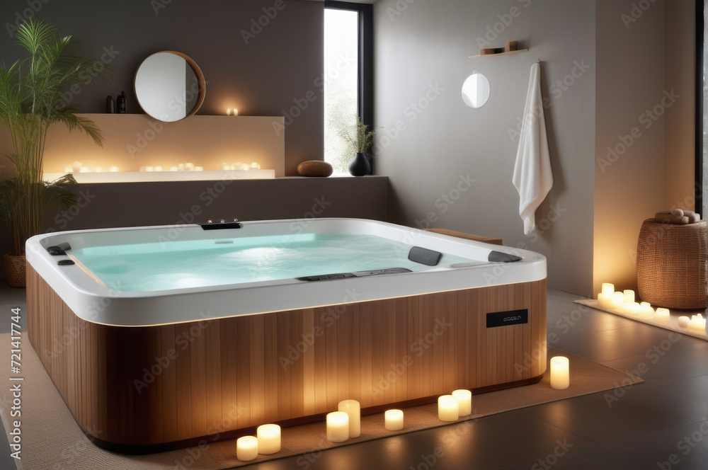 interior design Spa conveys a sense of tranquility with a minimalist ...