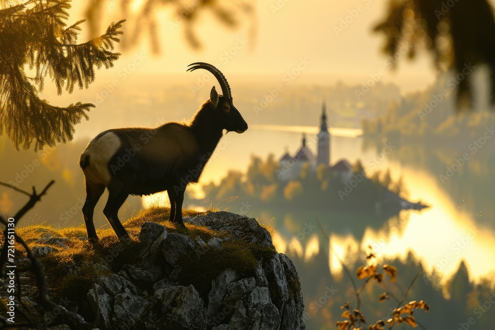 Slovenian Wildest Icon: Against the Picturesque Backdrop of Lake Bled ...