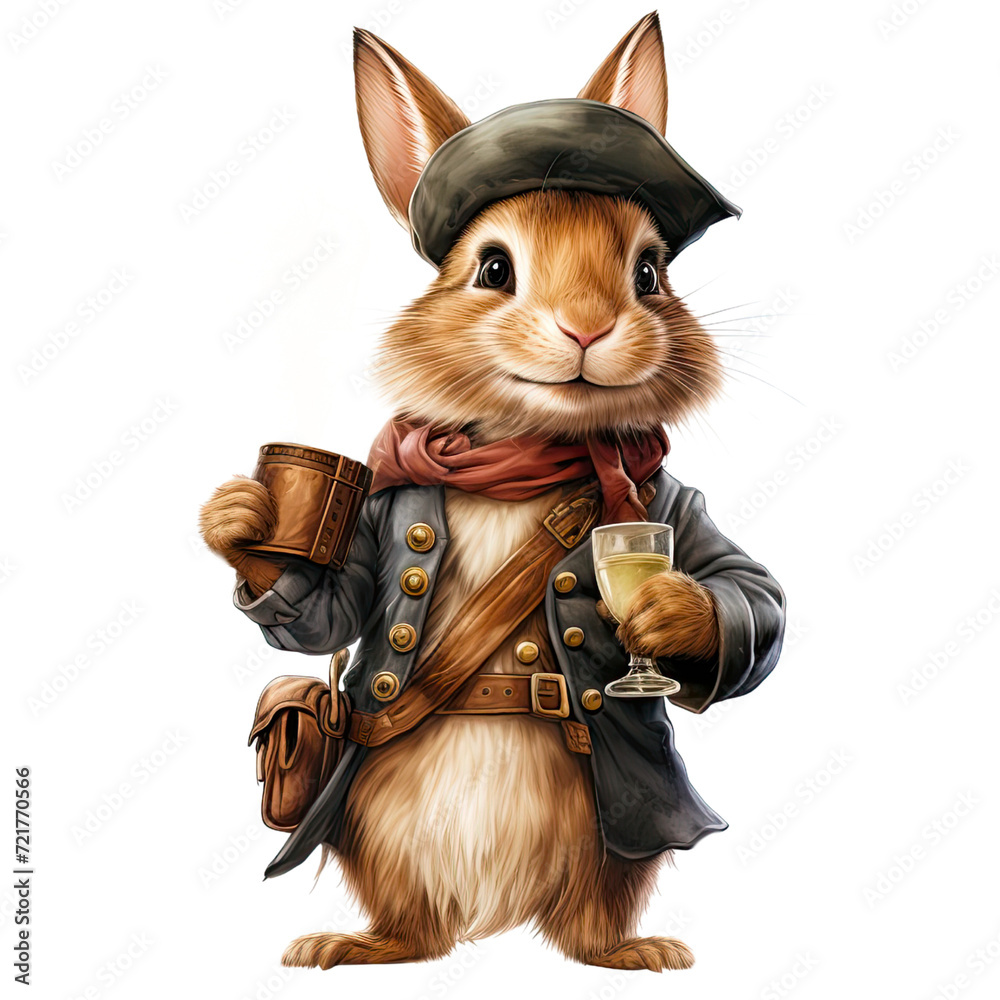 Watercolor Cowboy Bunny Clipart, Western Rabbit PNG, Bunny Cowboy ...