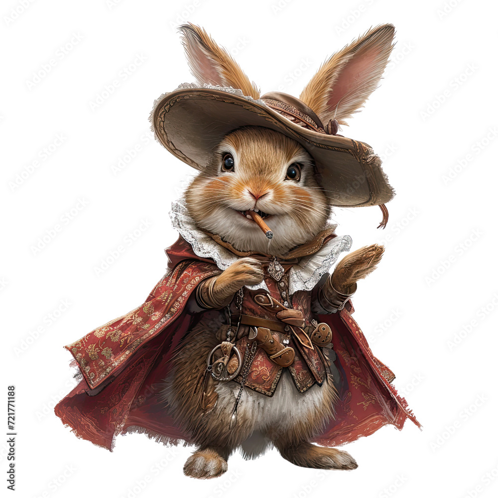 Watercolor Cowboy Bunny Clipart, Western Rabbit PNG, Bunny Cowboy ...