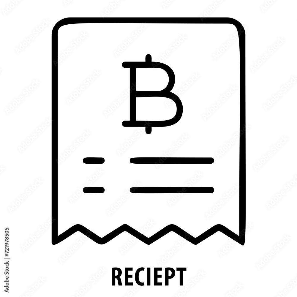 Receipt, invoice, financial, receipt icon, payment, transaction ...
