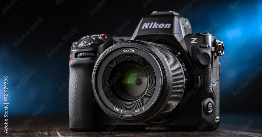Nikon Z 8, a full-frame mirrorless camera produced by Nikon Stock Photo ...