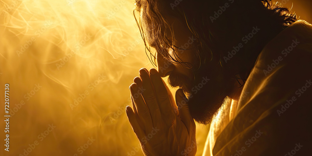 Jesus praying, Christ pray, religious prayers, holy spirit talking to ...