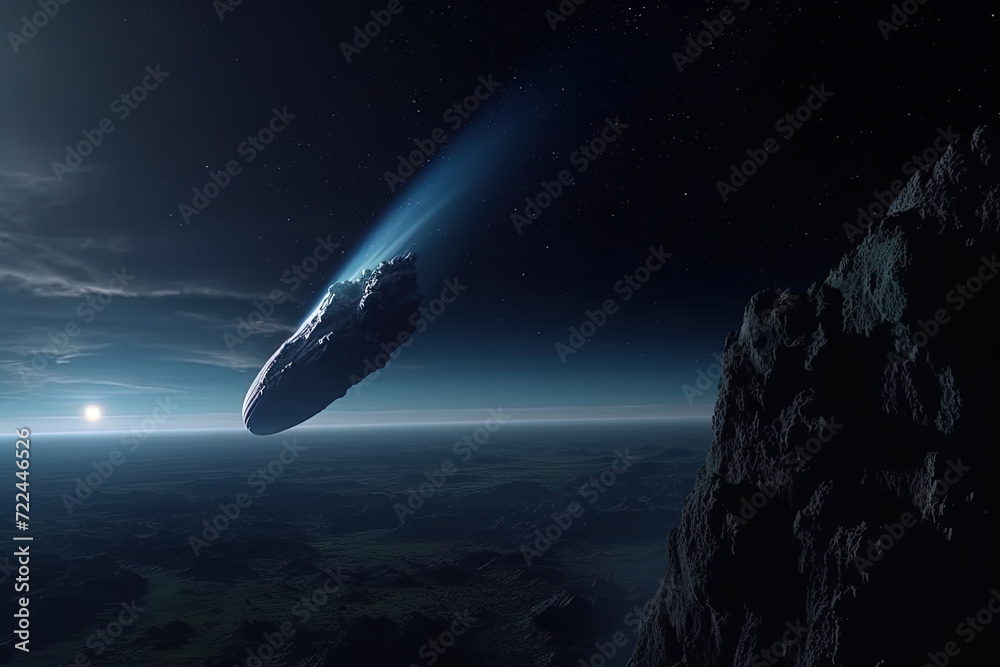 Majestic Mountain Encounter: Enormous colossal object soars through the ...