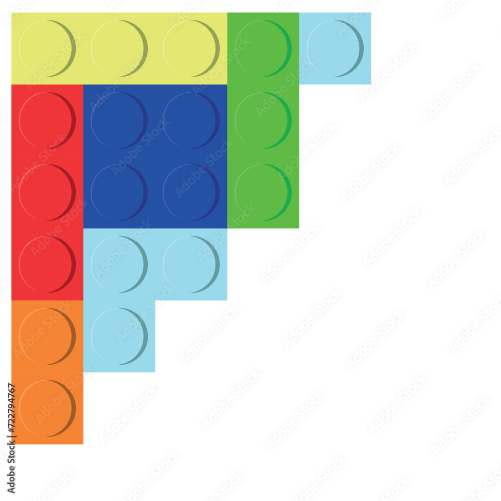 Border Corner Blocks Stock Vector | Adobe Stock