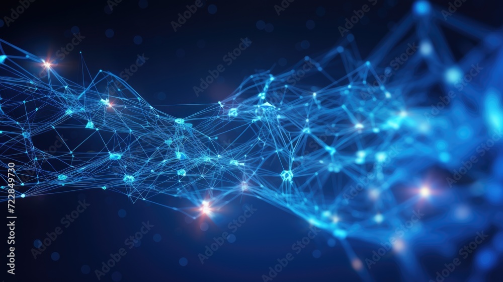 Nanoparticles structure, abstract background of nanotechnology science ...