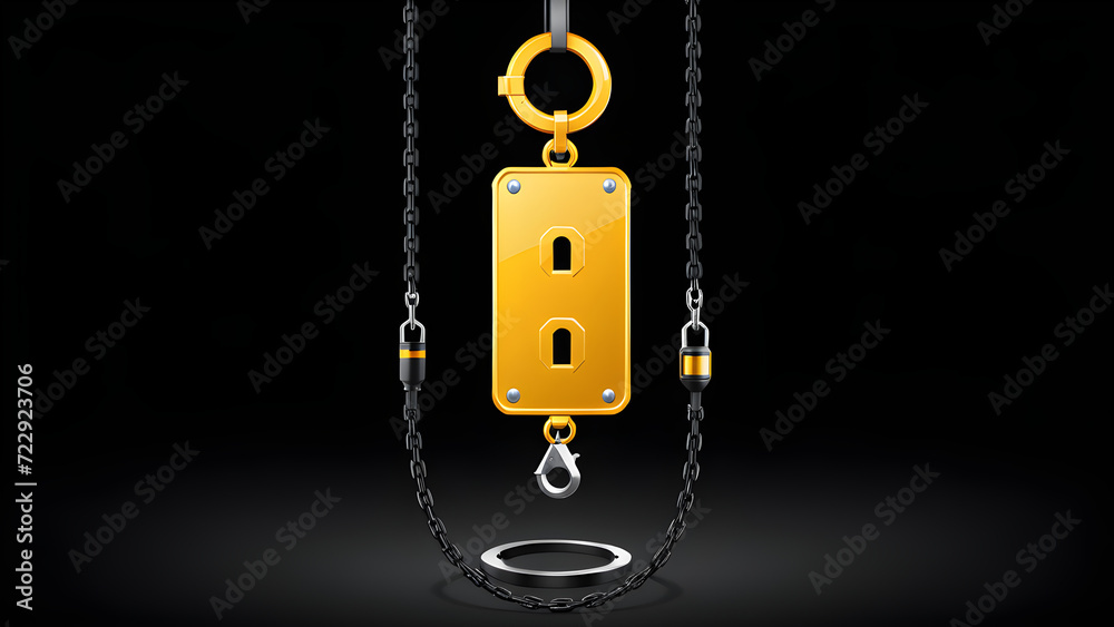 Ilustración de Stock industrial fall protection icon. button, icon ...