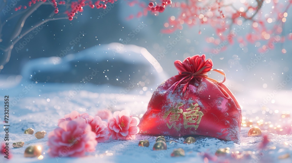 Red bag isolate background meaning wealthy and Money symbolic on ...