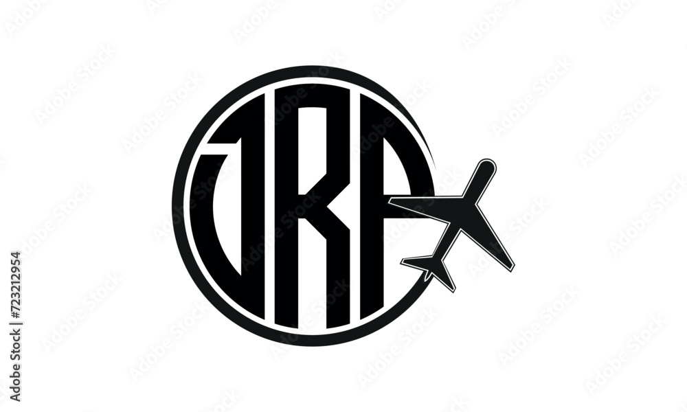 Image vectorielle Stock DRP three initial letter circle tour & travel ...