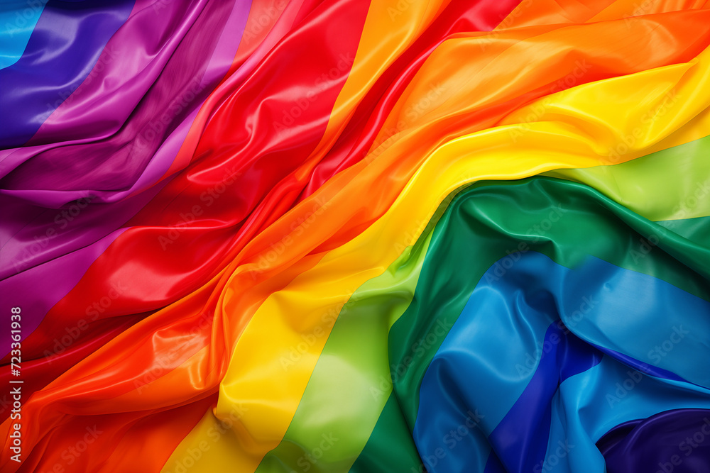 LGBTQ Flagge Fahne, Pride Flag, Regenbogenfahne Stock Illustration ...