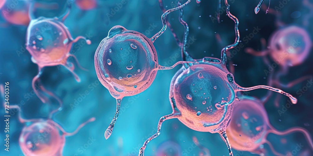 Cells of the organs of the male reproductive system, science ...