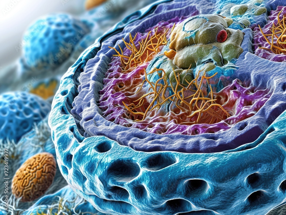 Illustration Stock Unveiling the intricacies: the structure of the ...