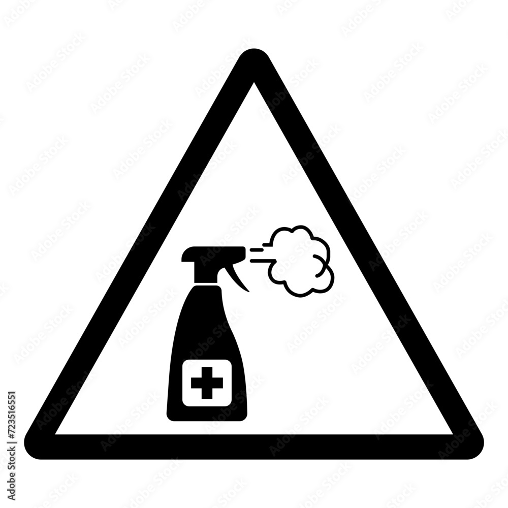 Disinfection Point Symbol Sign,Vector Illustration, Isolated On White ...