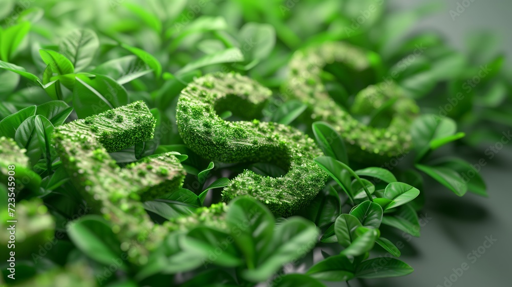 ESG Typography Dynamic 3D typography of the text 'ESG' showcasing the ...