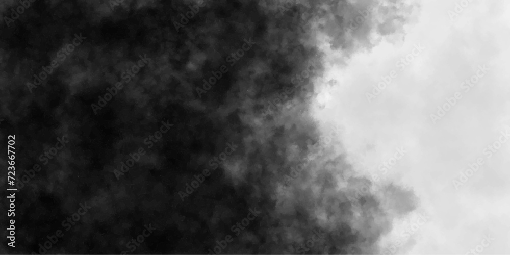 Black White smoke exploding gray rain cloud.canvas element transparent ...