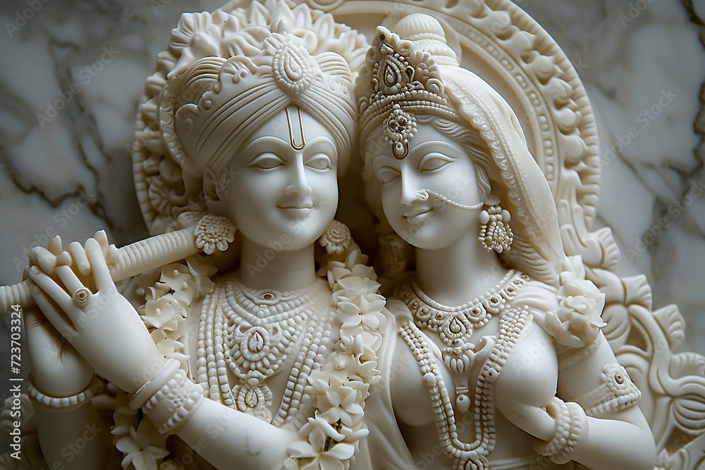 Radha Krishna Prem Mandir, Vrindavan, Mathura Stock Photo | Adobe Stock