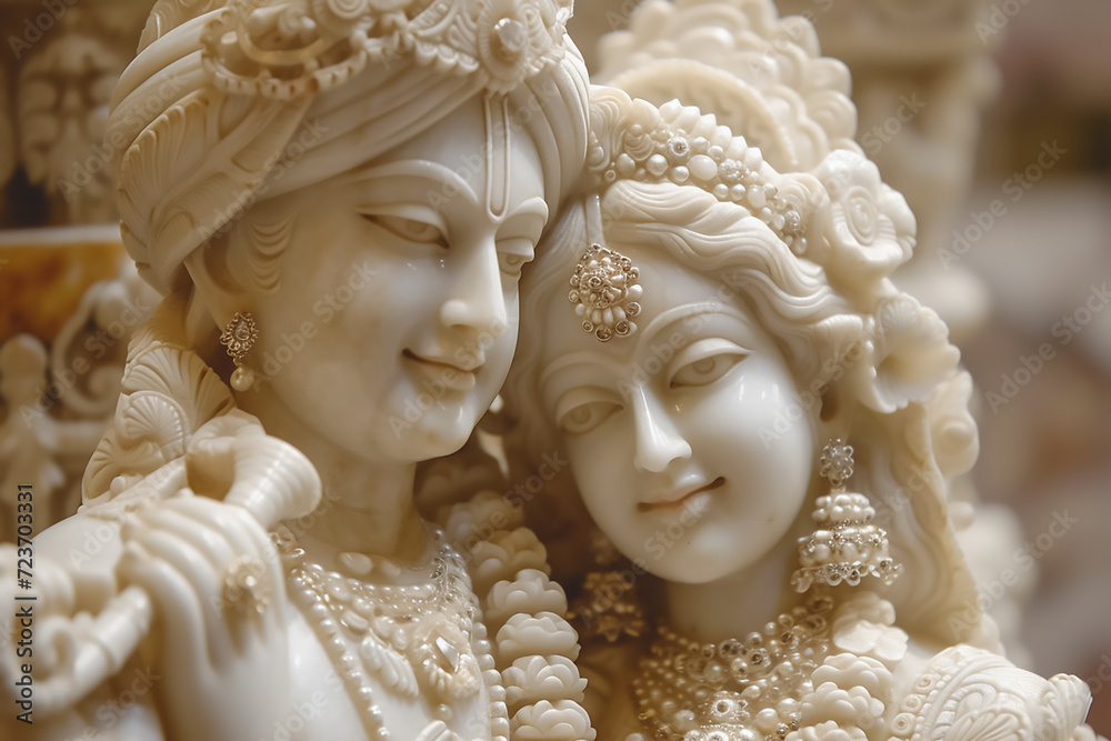 Radha Krishna Prem Mandir, Vrindavan, Mathura Stock Photo | Adobe Stock