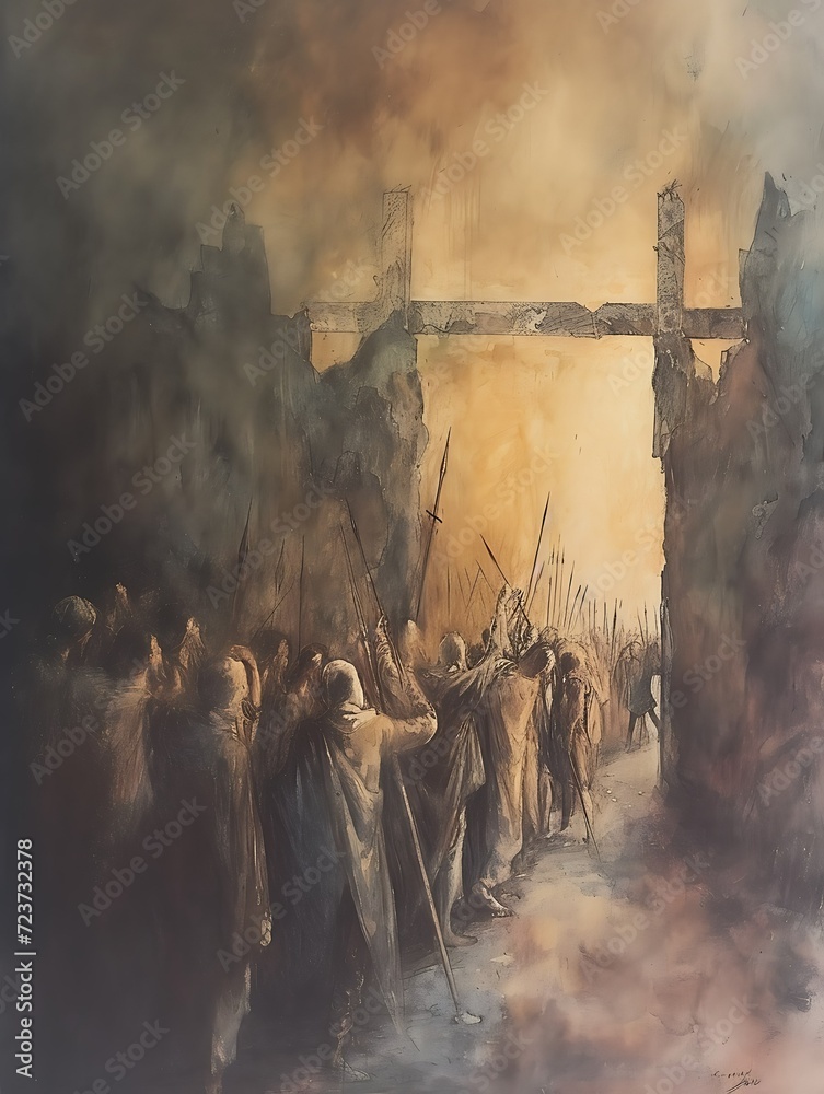 Jesus Christ background poster, religion wallpaper, social media post ...