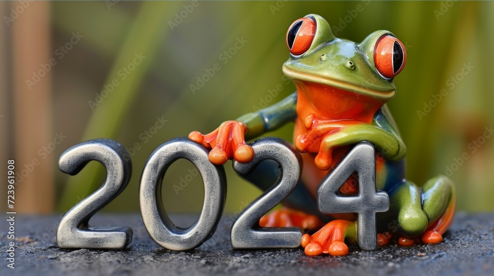 Leap Day One Extra Day Leap Year 29 February 2024 Background Green