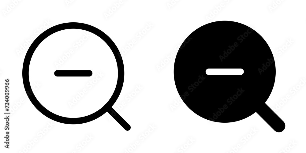 Editable vector zoom out icon. Part of a big icon set family. Perfect ...