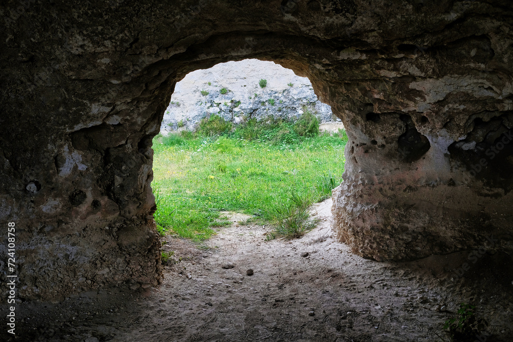 Prehistoric caves in the Murgia Materana reserve (Matera Italy) dating ...