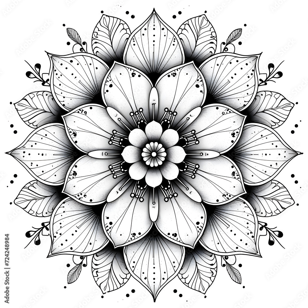 flower coloring pages complicated