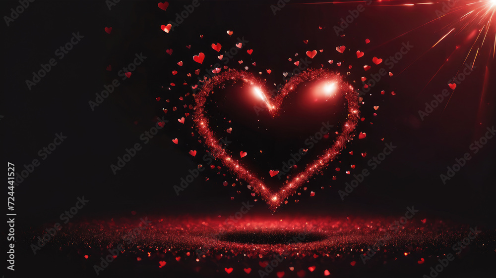 Heart background, Love hearts particles wallpaper, Wedding hearts ...