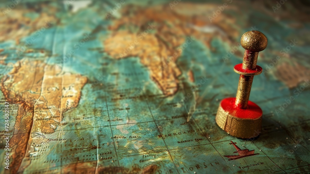 Mapping the Unknown: Unveiling Hidden Treasures Stock Illustration ...