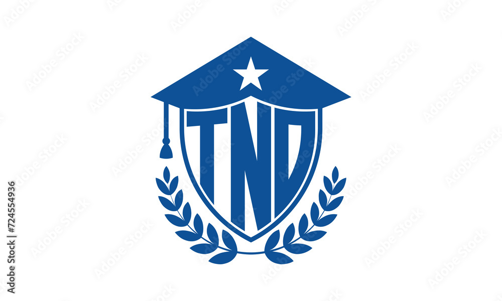 TNO three letter iconic academic logo design vector template. monogram ...