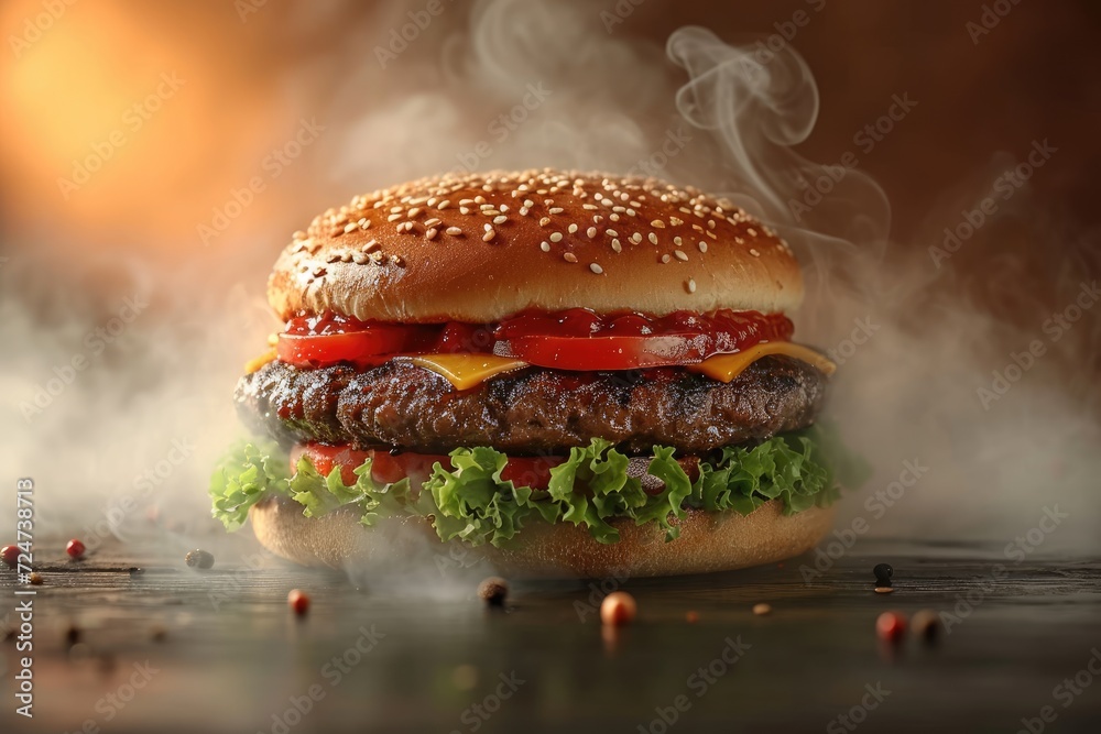 Burger Masterpiece: The Most Delicious Rustic Burger, Featured on a ...