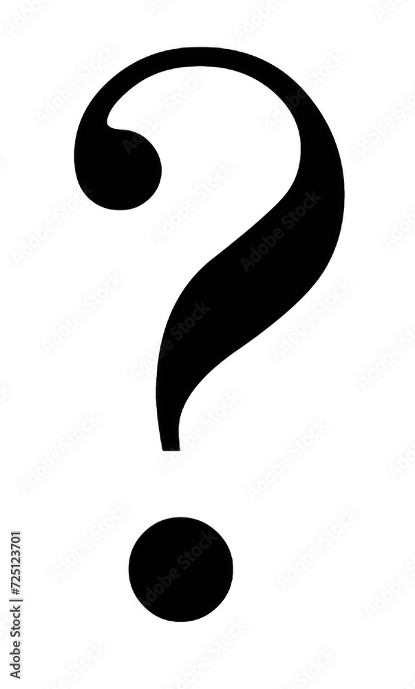 question mark symbol on white background. QandA FAQ. Questions and ...