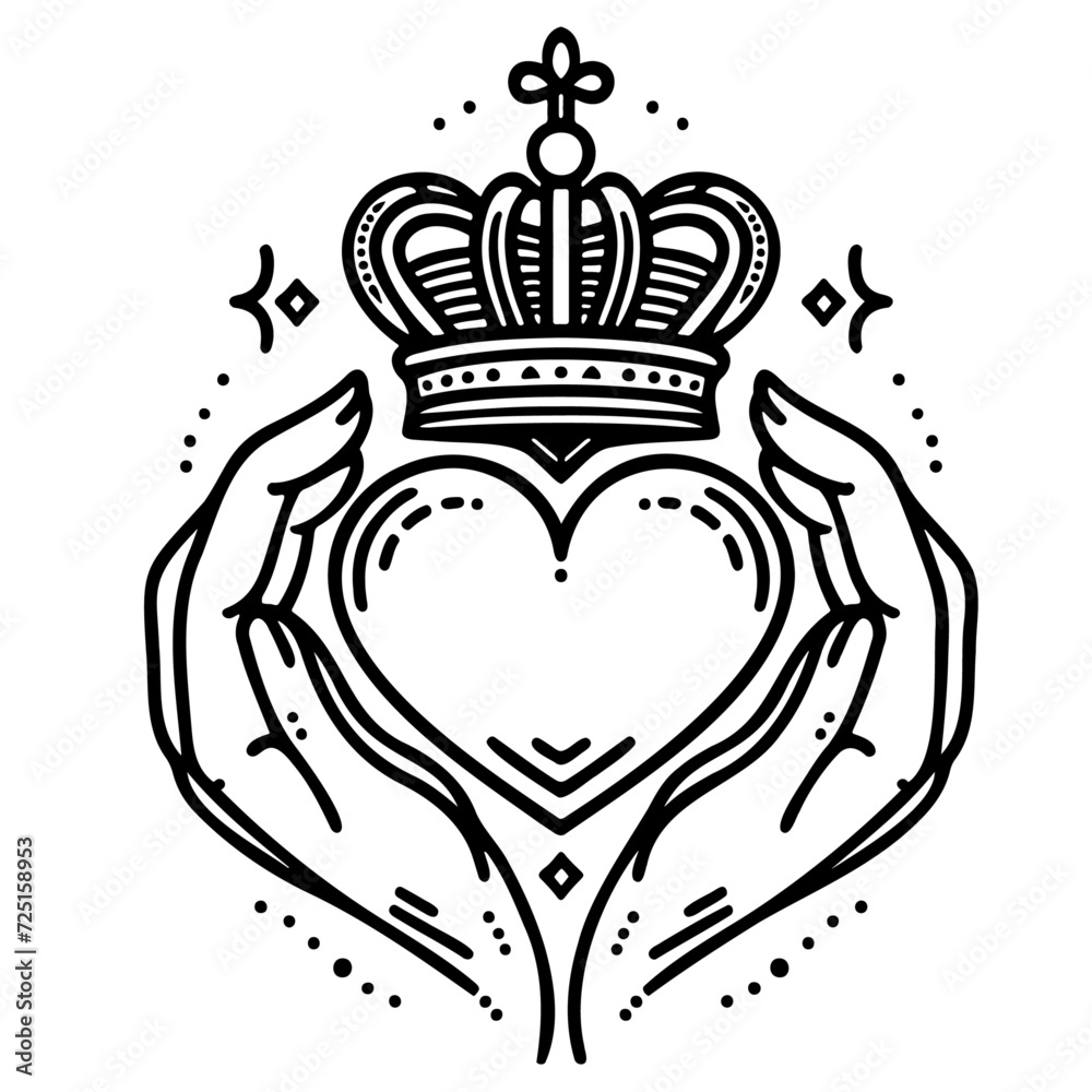 Irish Claddagh Sign Lucky SVG St Patricks Day Svg Ireland Clipart ...