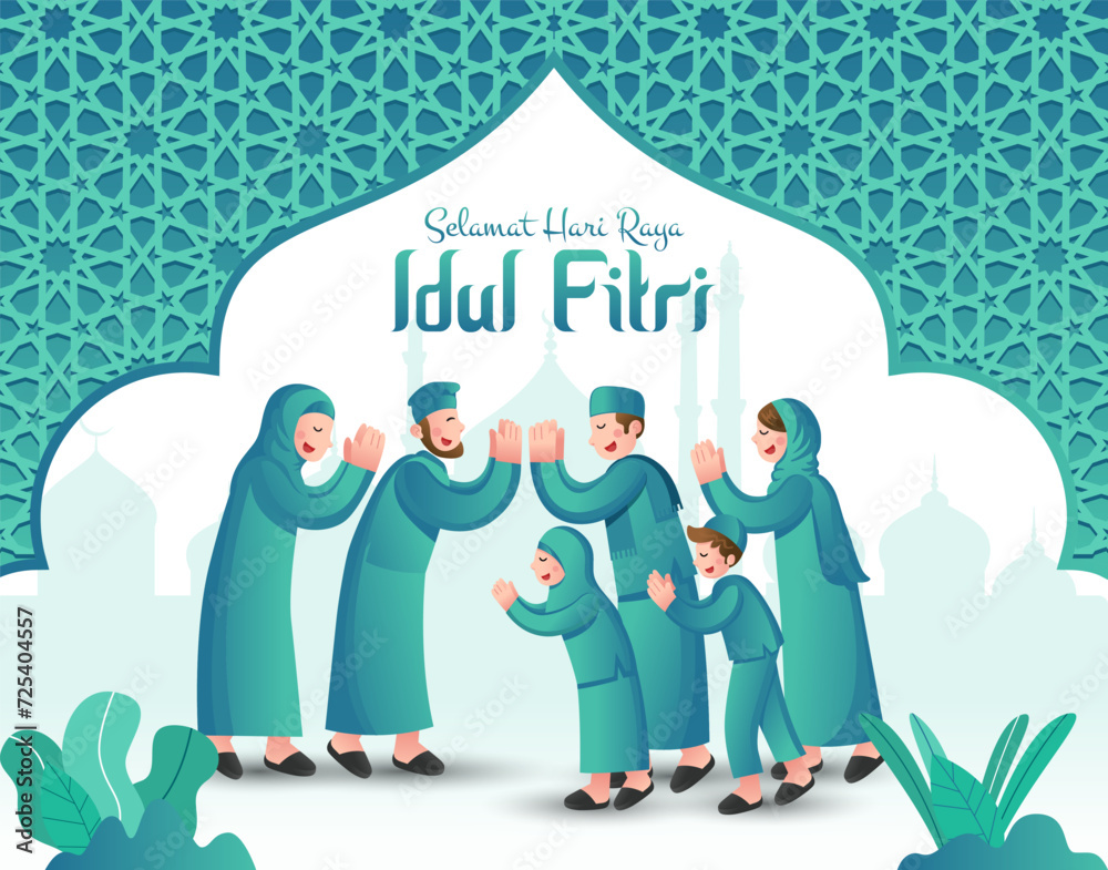 Selamat hari raya Idul Fitri is another language of happy eid mubarak ...
