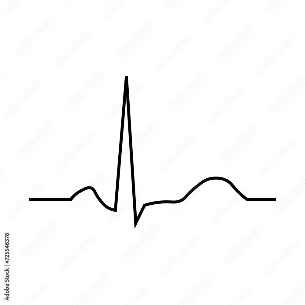 Ventricular repolarization, T wave. The QT interval of ECG. The cardiac ...