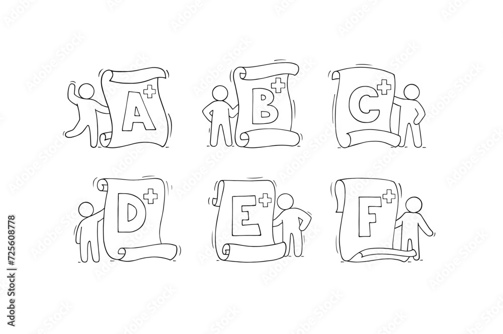 School exam grades, marks for test result Stock Vector | Adobe Stock