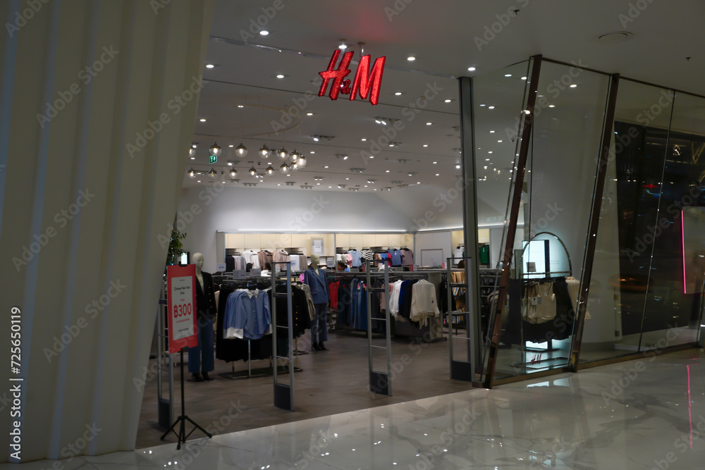Bangkok, Thailand, February 2, 2024 The HM brand, founded by Erling ...