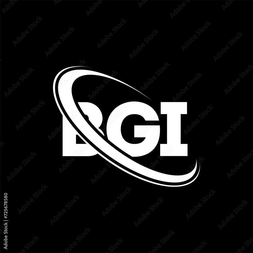 BGI logo. BGI letter. BGI letter logo design. Initials BGI logo linked ...
