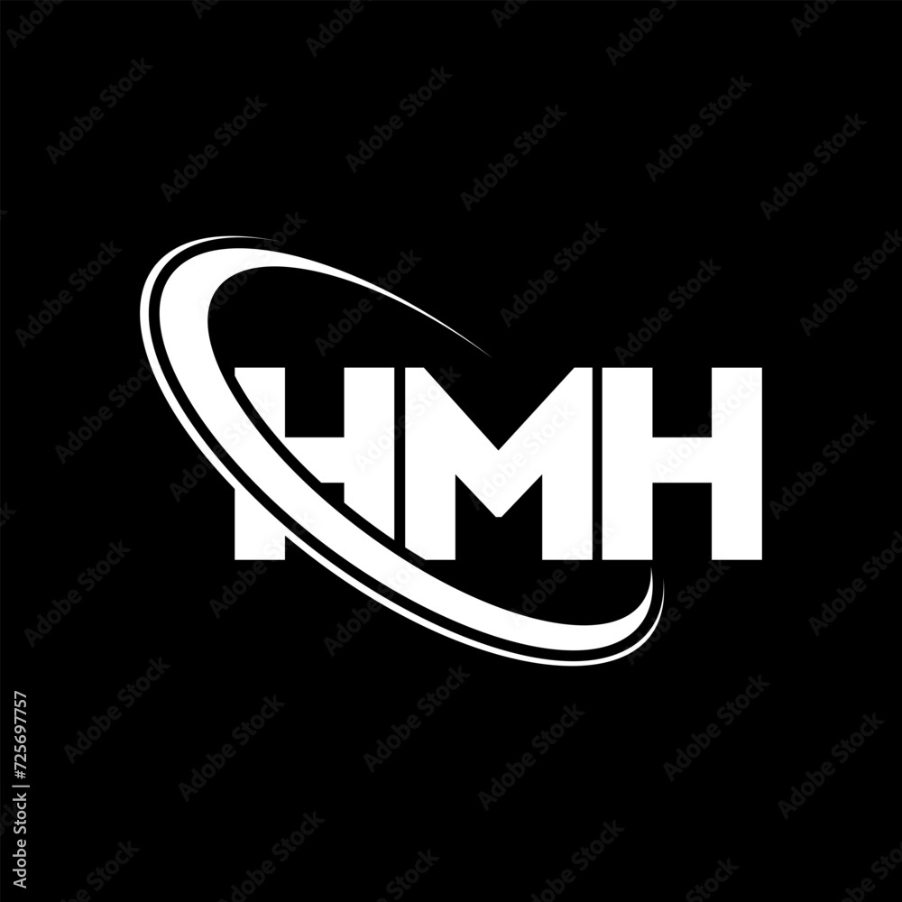 HMH logo. HMH letter. HMH letter logo design. Initials HMH logo linked ...