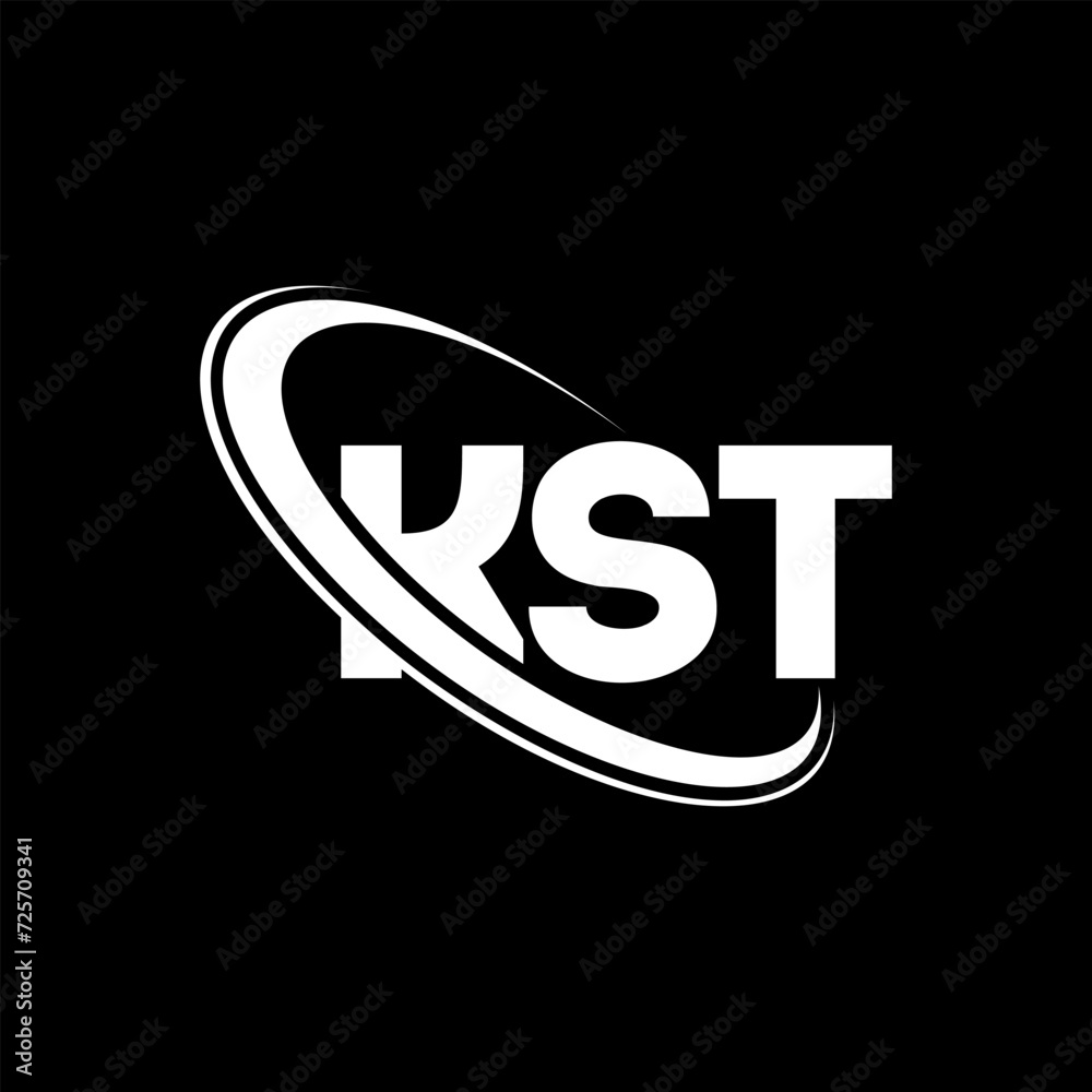 KST logo. KST letter. KST letter logo design. Initials KST logo linked ...