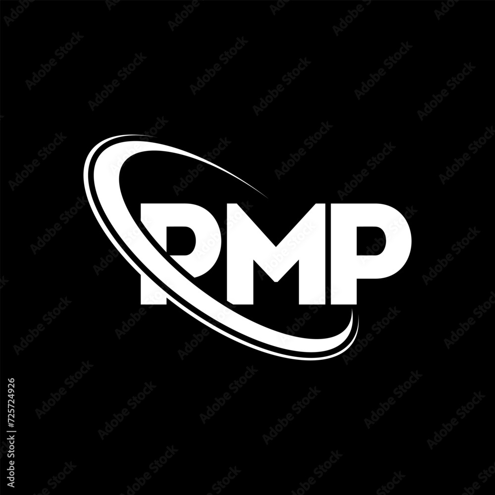 PMP logo. PMP letter. PMP letter logo design. Initials PMP logo linked ...