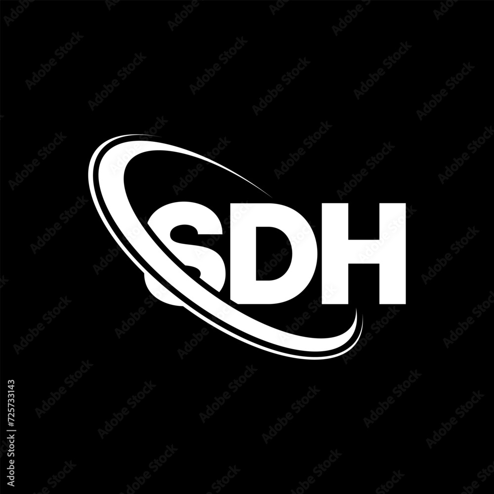 Stock-Vektorgrafik „SDH logo. SDH letter. SDH letter logo design ...