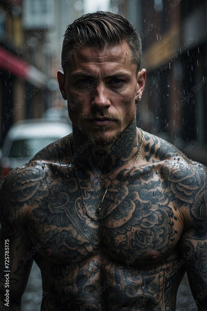 Adult male shirtless model Stock Photo | Adobe Stock