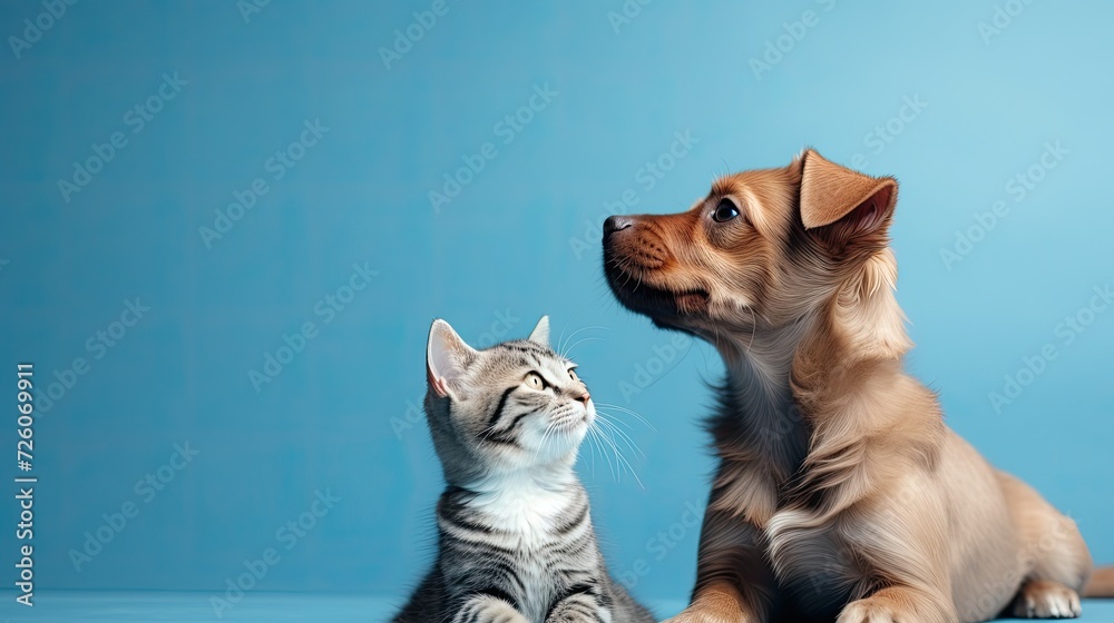 Fun Pet Portrait with Text for Copy Space, Animal Marketing Concept ...